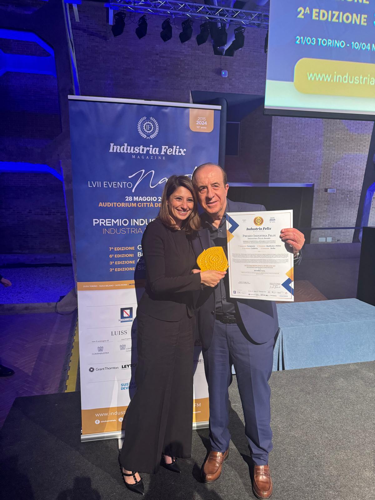 Industria Felix, riconoscimento per l'imprenditore molisano Domenico Di Iorio - Il giornale del ...