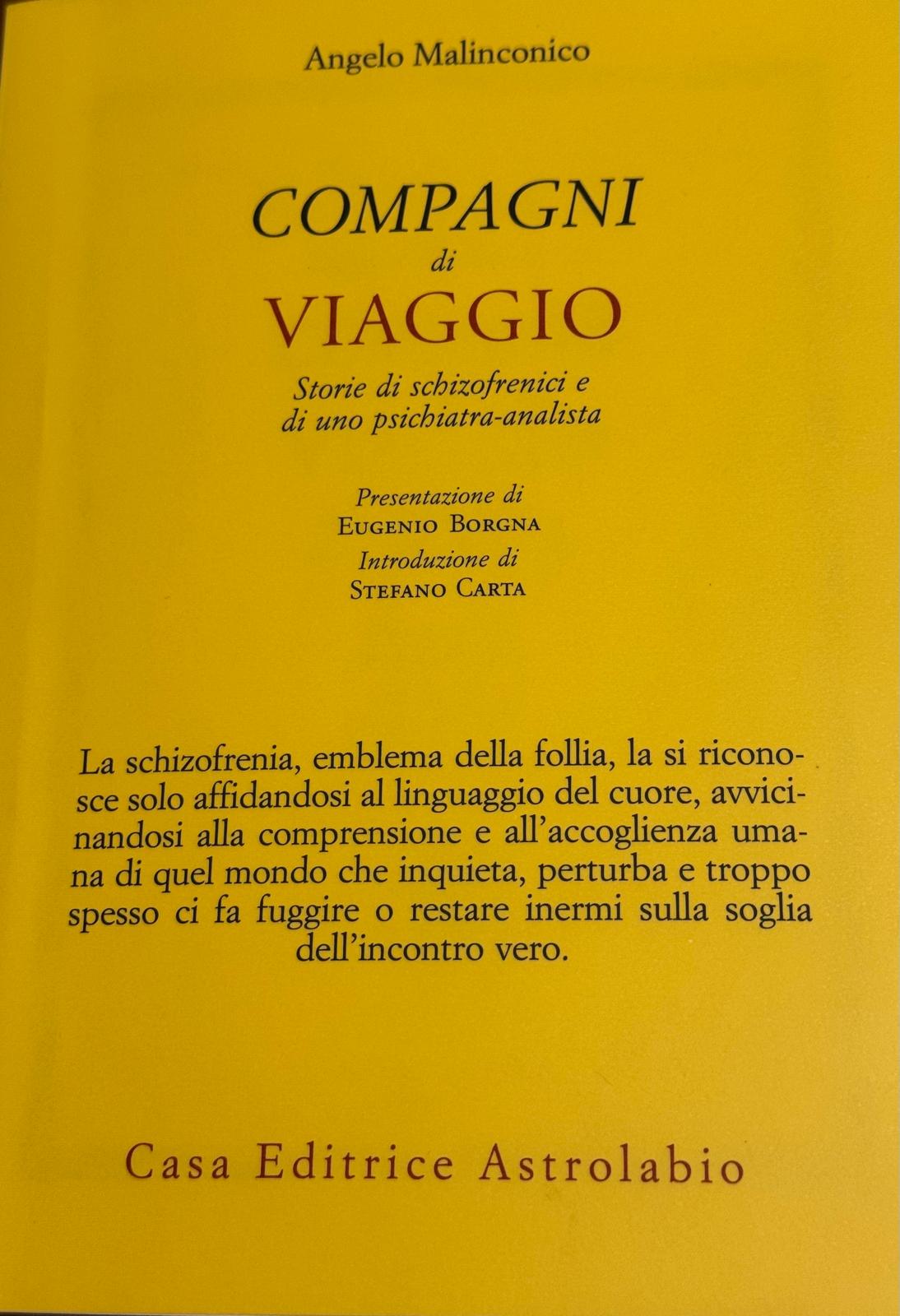 Esce in questi giorni in libreria "Compagni di viaggio", il nuovo libro ...