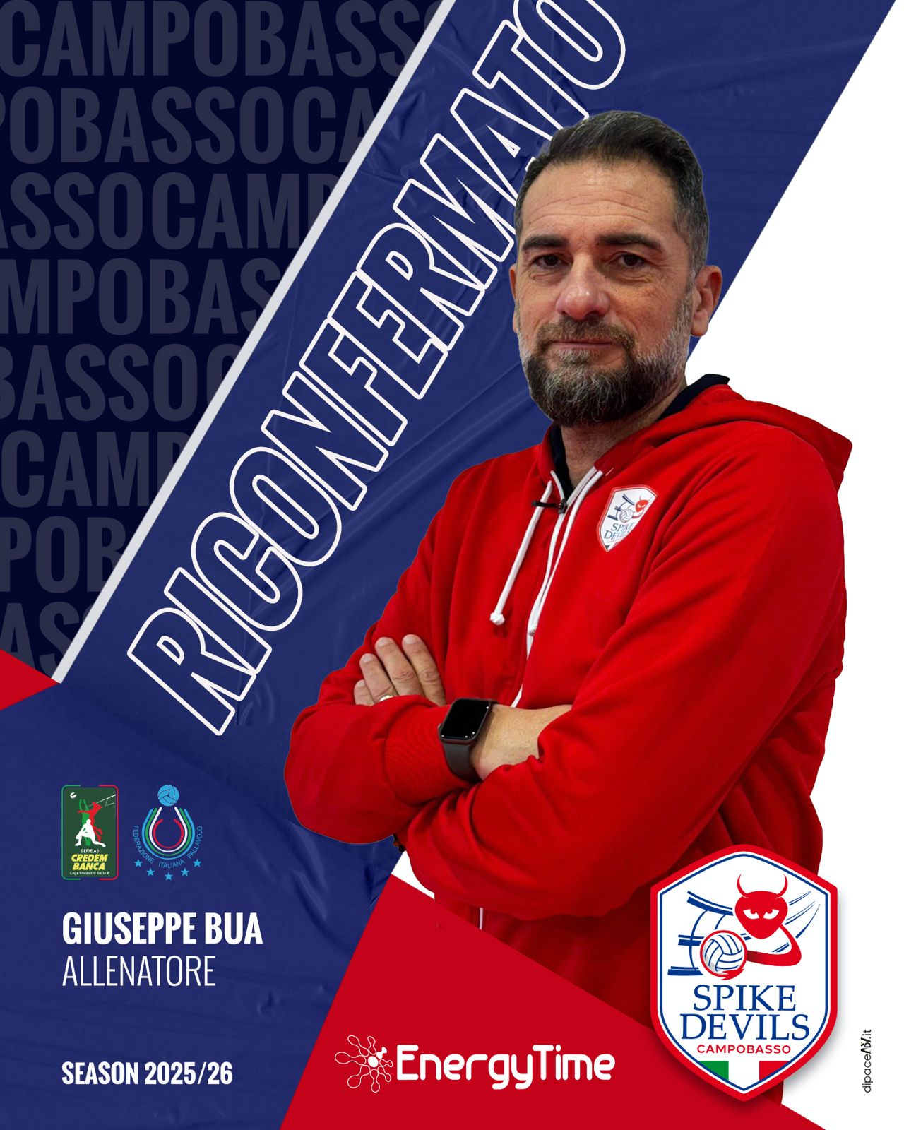 Volley A3, EnergyTime Spike Devils, confermato il tecnico Bua. Il trainer svela le ...