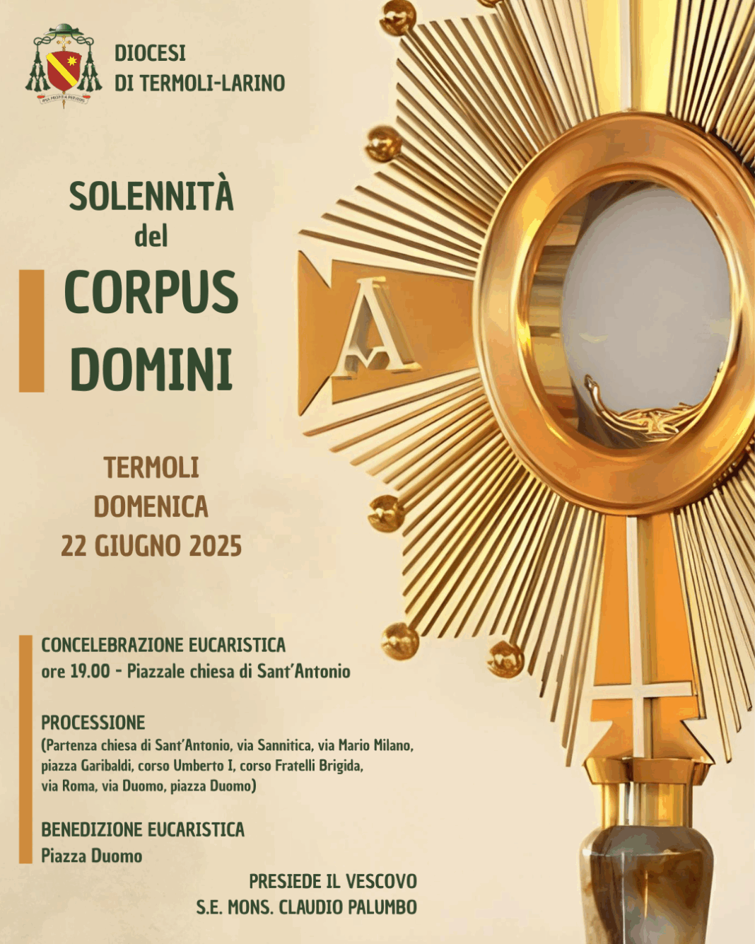Termoli: Corpus Domini con Santa messa e processione - Il giornale del ...