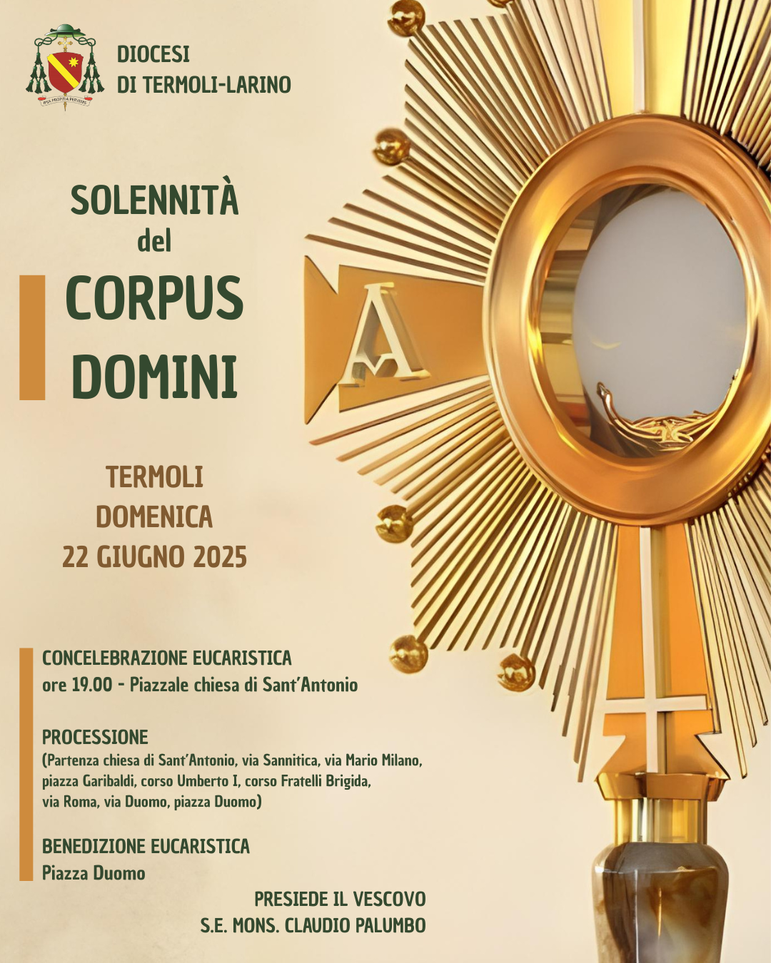 Termoli: Corpus Domini con Santa messa e processione - Il giornale del ...