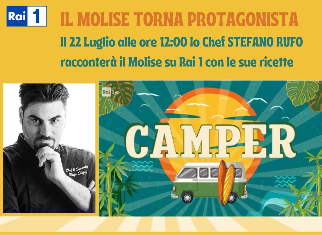 Il Molise protagonista su Rai 1 con lo chef Stefano Rufo - Il giornale del Molise