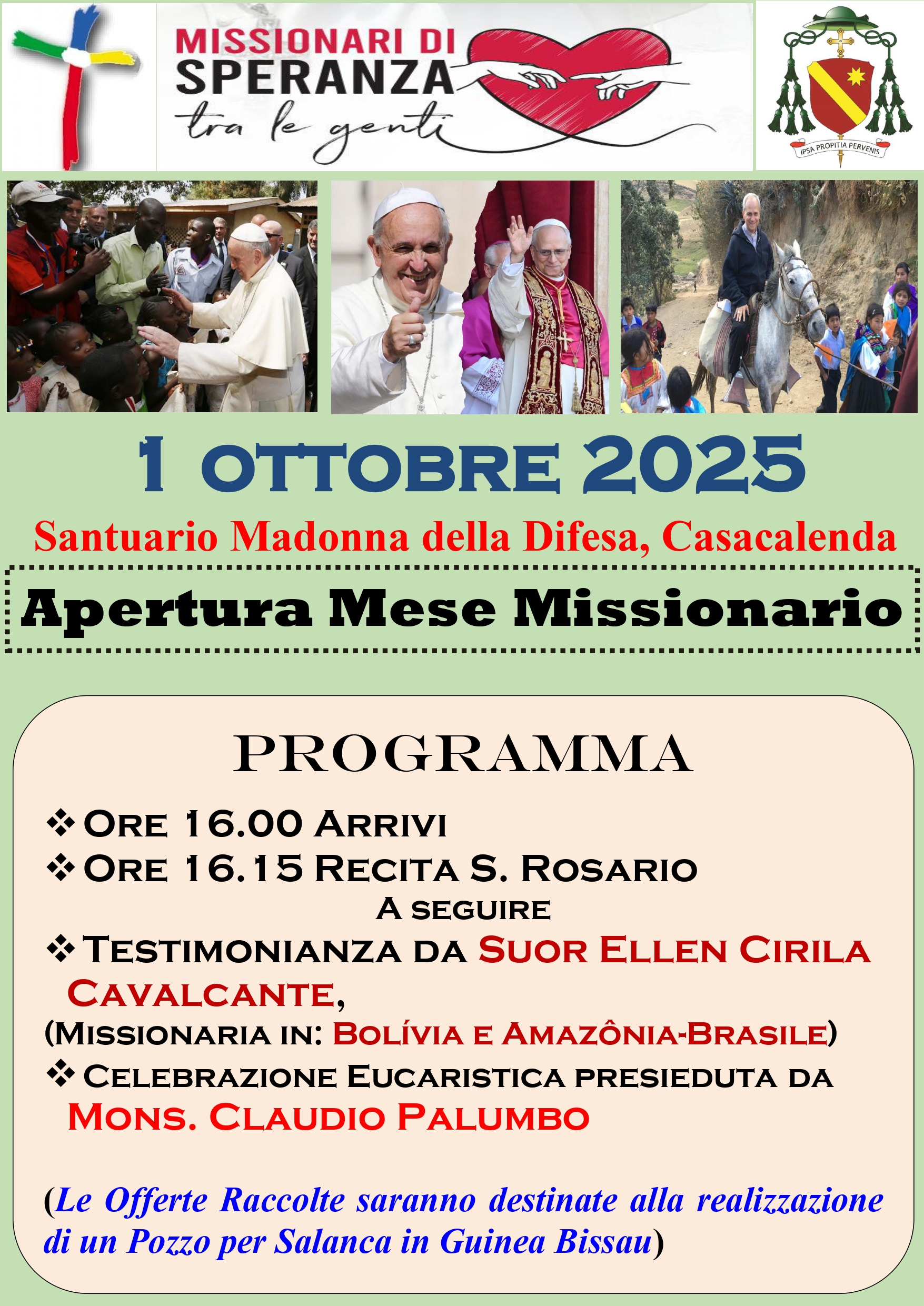 Apertura del mese missionario alla Madonna della Difesa - Il giornale ...