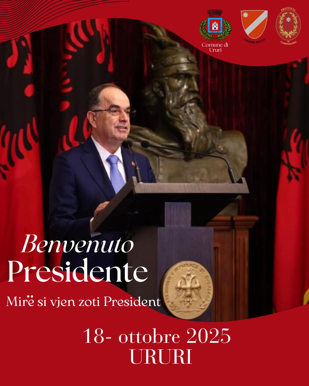 Ururi: visita ufficiale del Presidente della Repubblica di Albania - Il ...