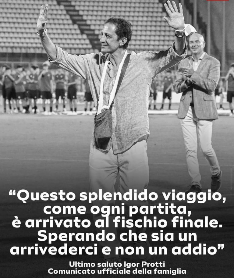 C, presentazione di Mangia martedì 23. Il calcio piange Igor Protti ...